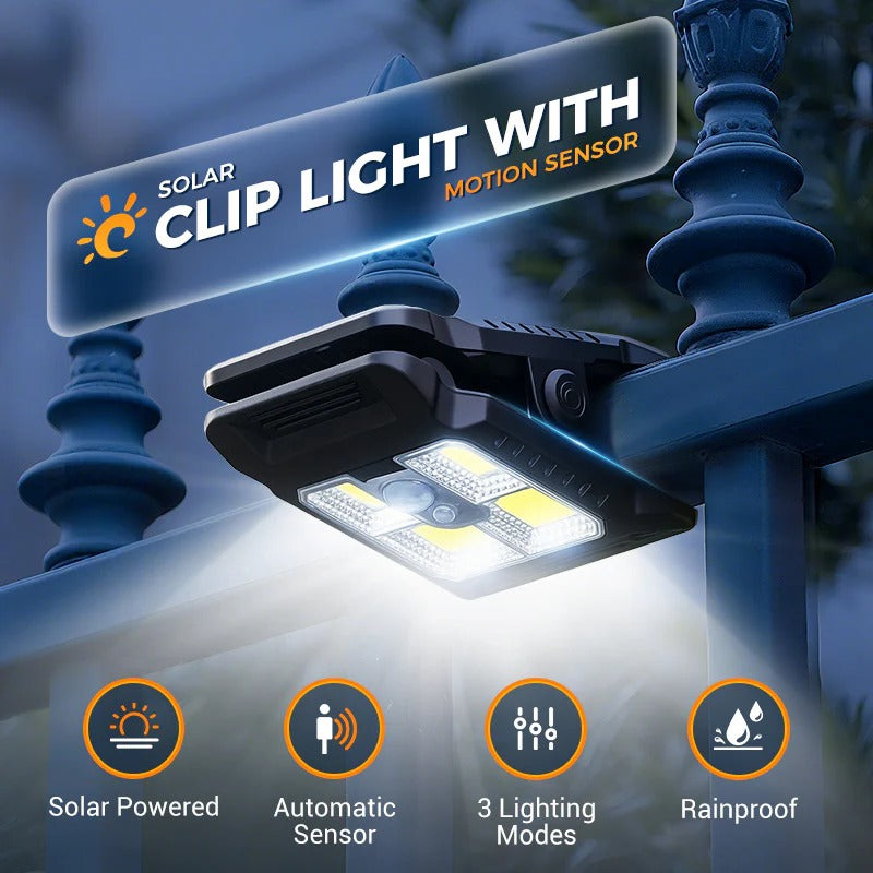 Outdoor Solar Clip Light with Motion Sensor – urb-x-gear